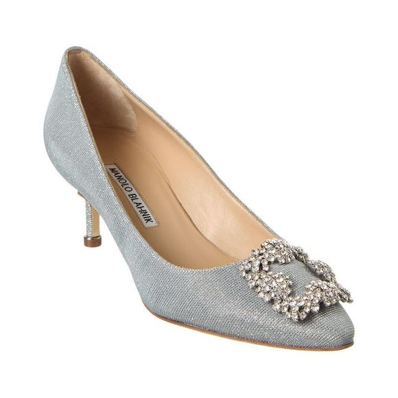 Manolo Blahnik | Shoes | Manolo Blahnik Hangisi 5 Glitter Pump | Poshmark
